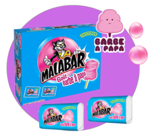 2 malabars Barbe à papa - Candy Crazy