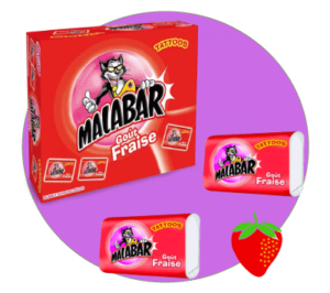 2 malabars fraise - Candy Crazy